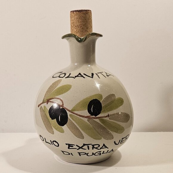 Vintage Italian Olive Oil | Dining | Vintage Italian Pottery Colavita ...